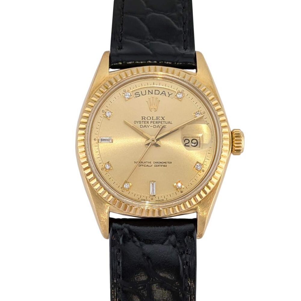 Rolex 1803 Day-Date Champagne Diamond Dial 36mm 1963 - Dixon Watch Co