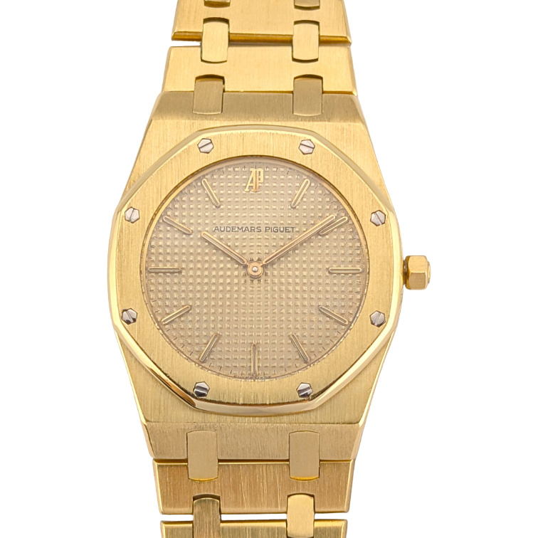 Audemars Piguet 56303BA 18k Gold Royal Oak Quartz 33mm ~1990s - Dixon ...