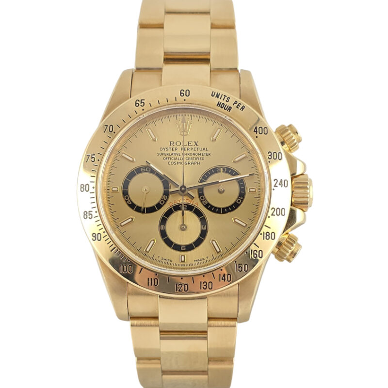 Rolex 16528 Cosmograph Daytona Zenith 18k Yellow Gold 40mm 1998 U ...